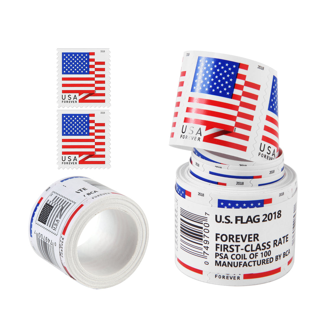 USPS 2018 US Flags Forever Postage Stamps – Stamps Store