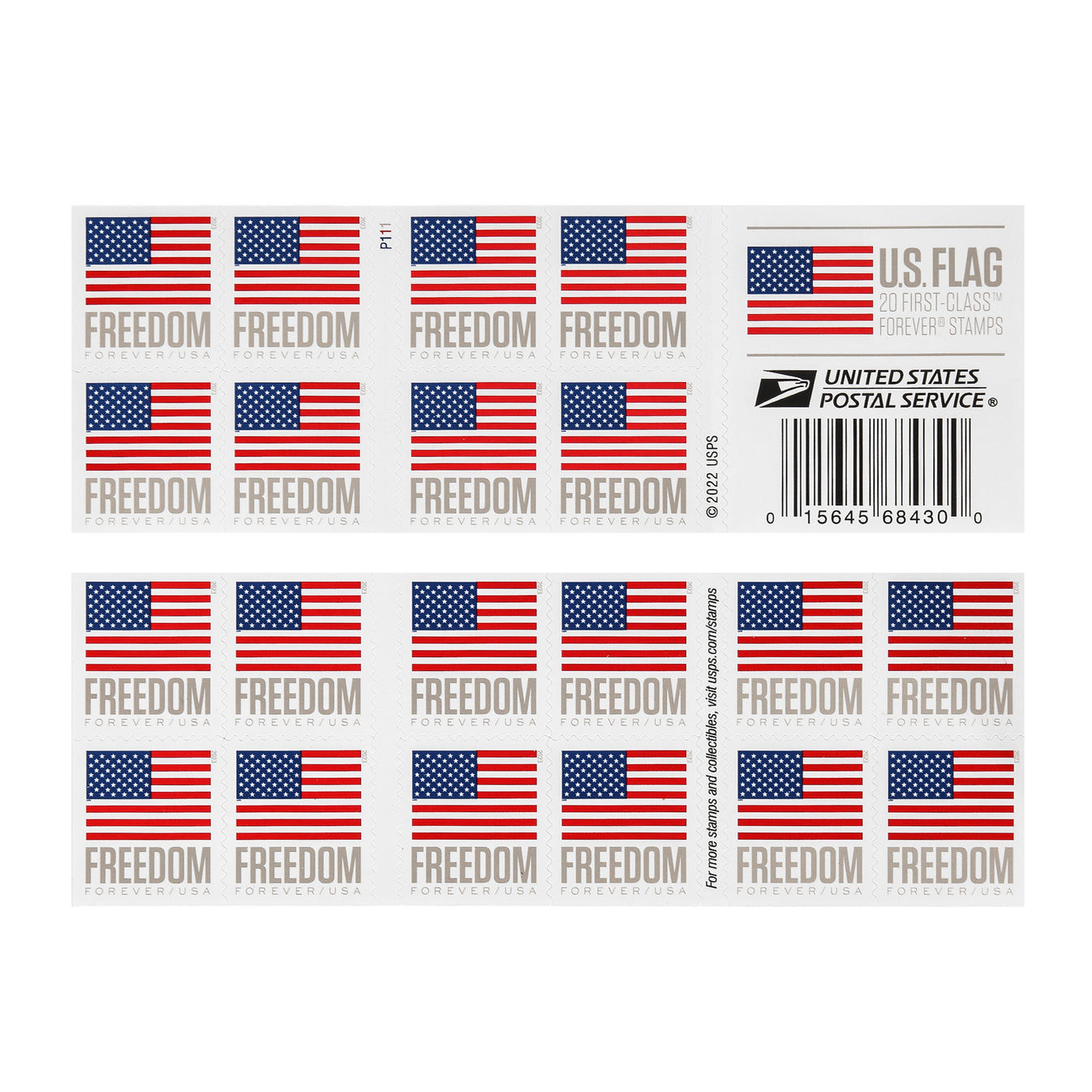 USPS 2023 US Flags Forever Postage Stamps – Stamps Store