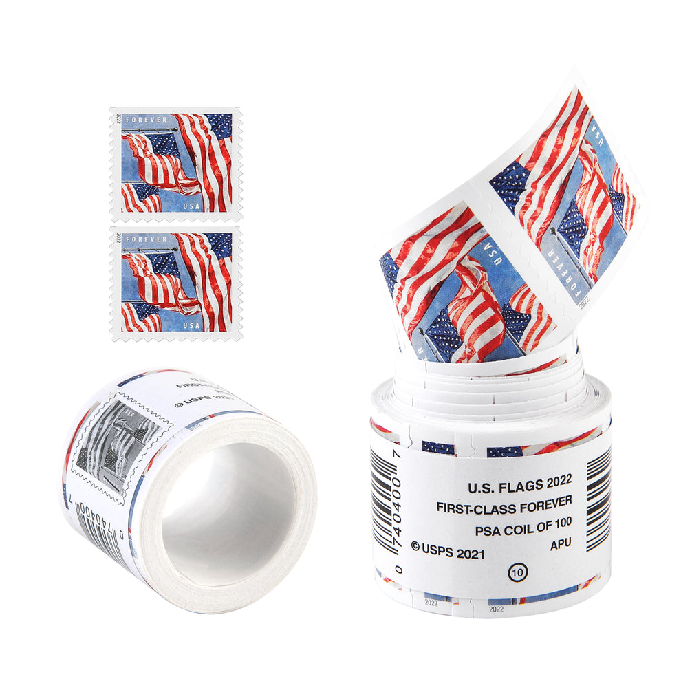 USPS 2022 US Flags Forever Postage Stamps – Stamps Store