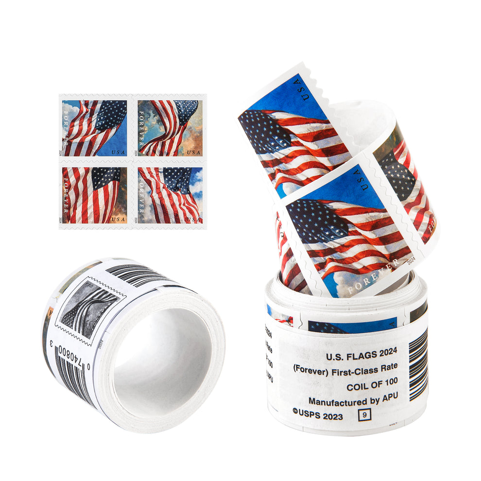 USPS 2024 US Flags Forever Postage Stamps – Stamps Store