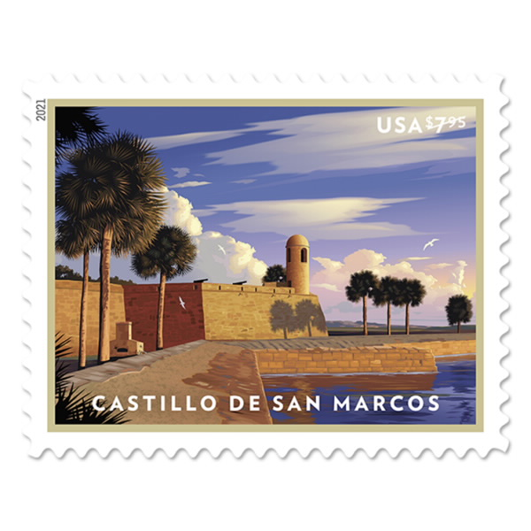 Castillo de San Marcos Priority Mail Postage Stamps – Mailboxes of Flushing